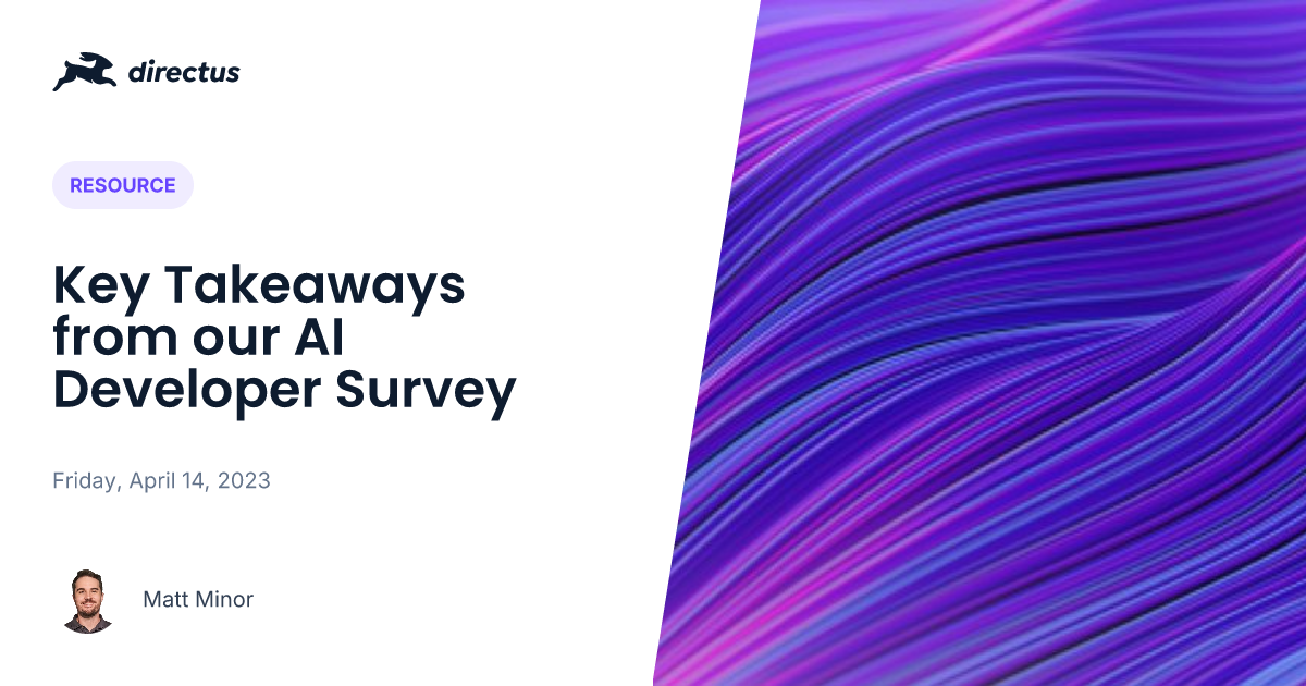 Key Takeaways from our AI Developer Survey