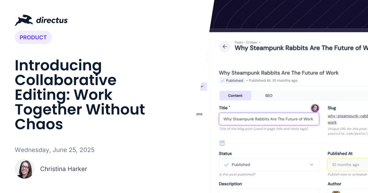 Introducing Collaborative Editing: Work Together Without Chaos