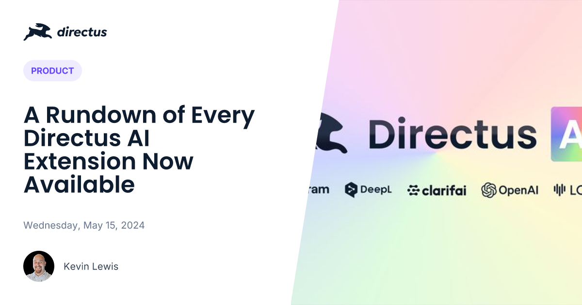 A Rundown of Every Directus AI Extension Now Available
