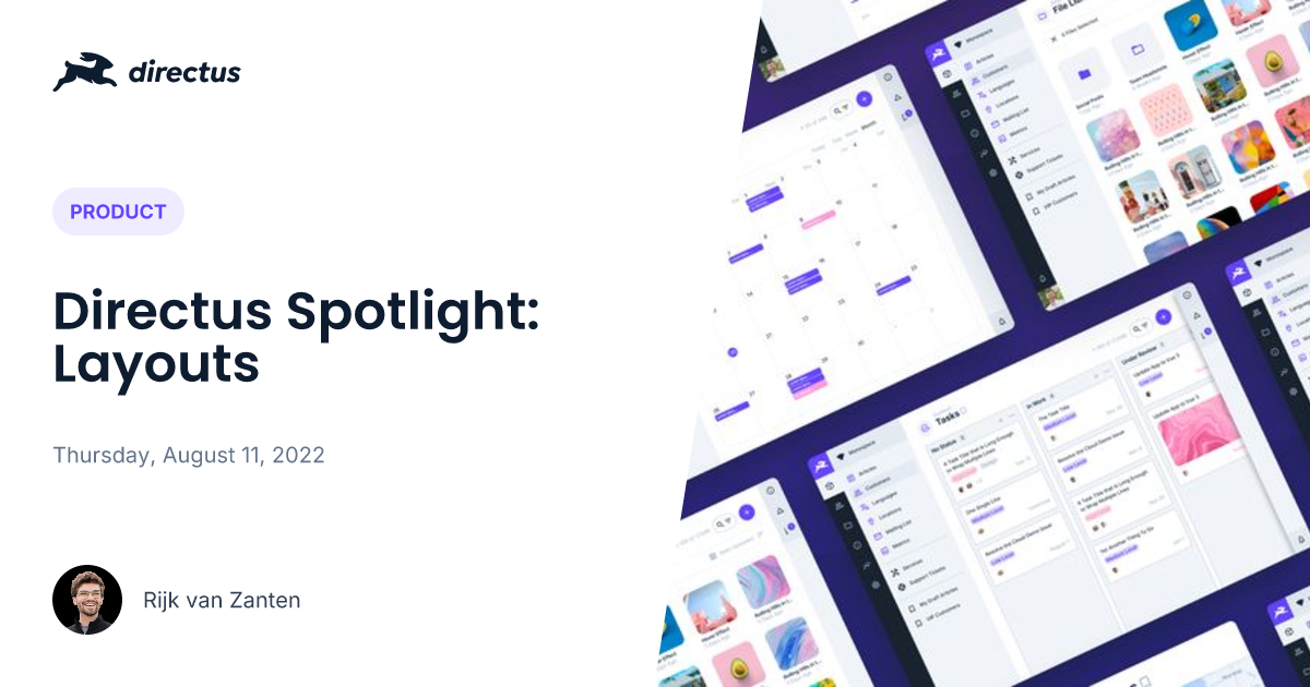 Directus Spotlight: Layouts