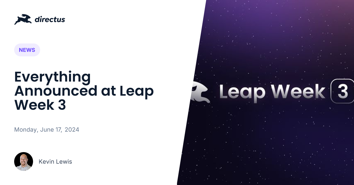Everything Announced at Leap Week 3