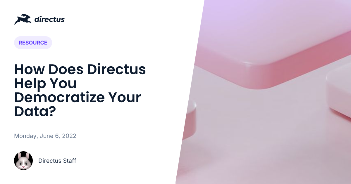 How Does Directus Help You Democratize Your Data?