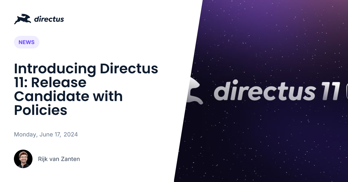 Introducing Directus 11: Release Candidate with Policies