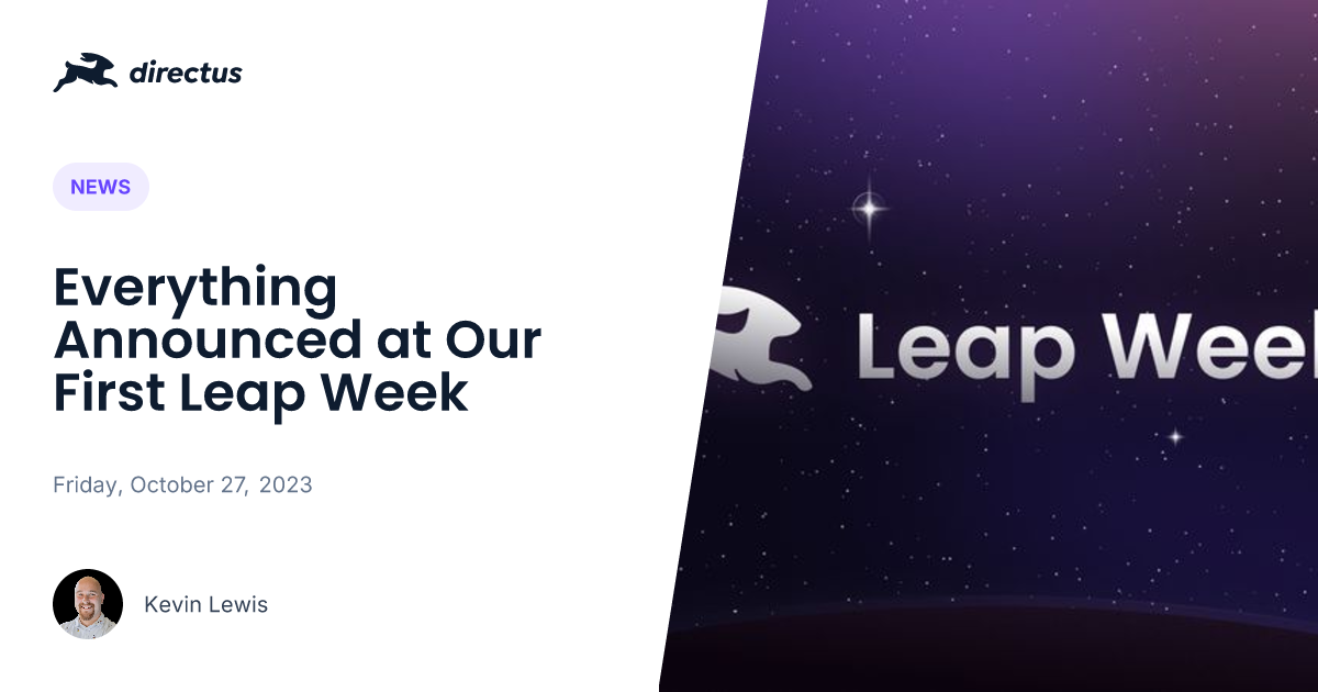 Everything Announced at Our First Leap Week