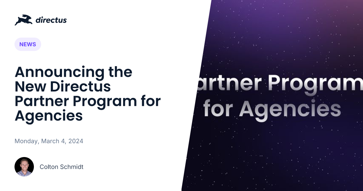 Announcing the New Directus Partner Program for Agencies