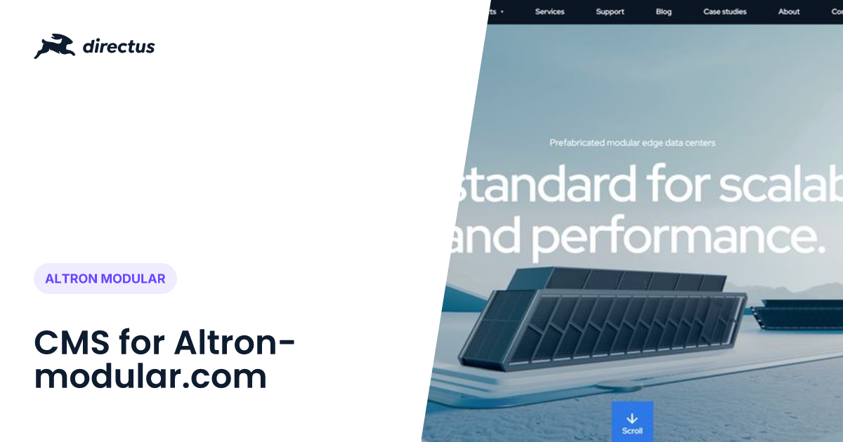 CMS for Altron-modular.com | Built With Directus