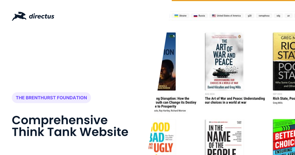 Comprehensive Think Tank Website | Built With Directus