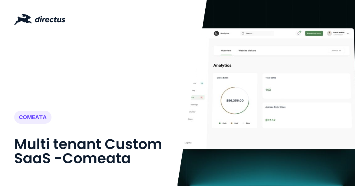 Multi tenant Custom SaaS -Comeata | Built With Directus