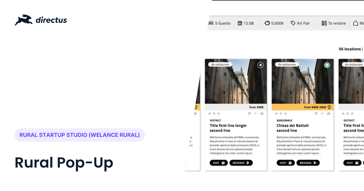 Rural Pop-Up | Built With Directus