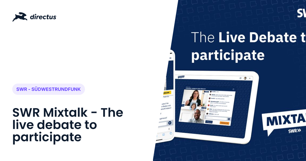 SWR Mixtalk - The live debate to participate | Built With Directus