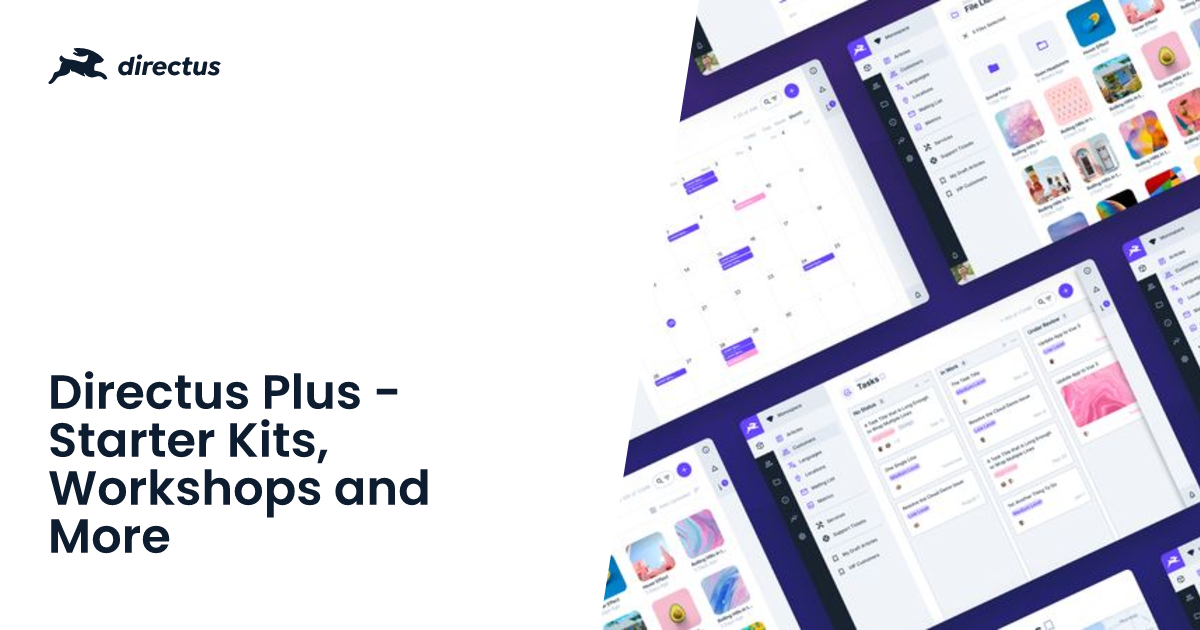 Directus Plus Starter Kits Workshops And More