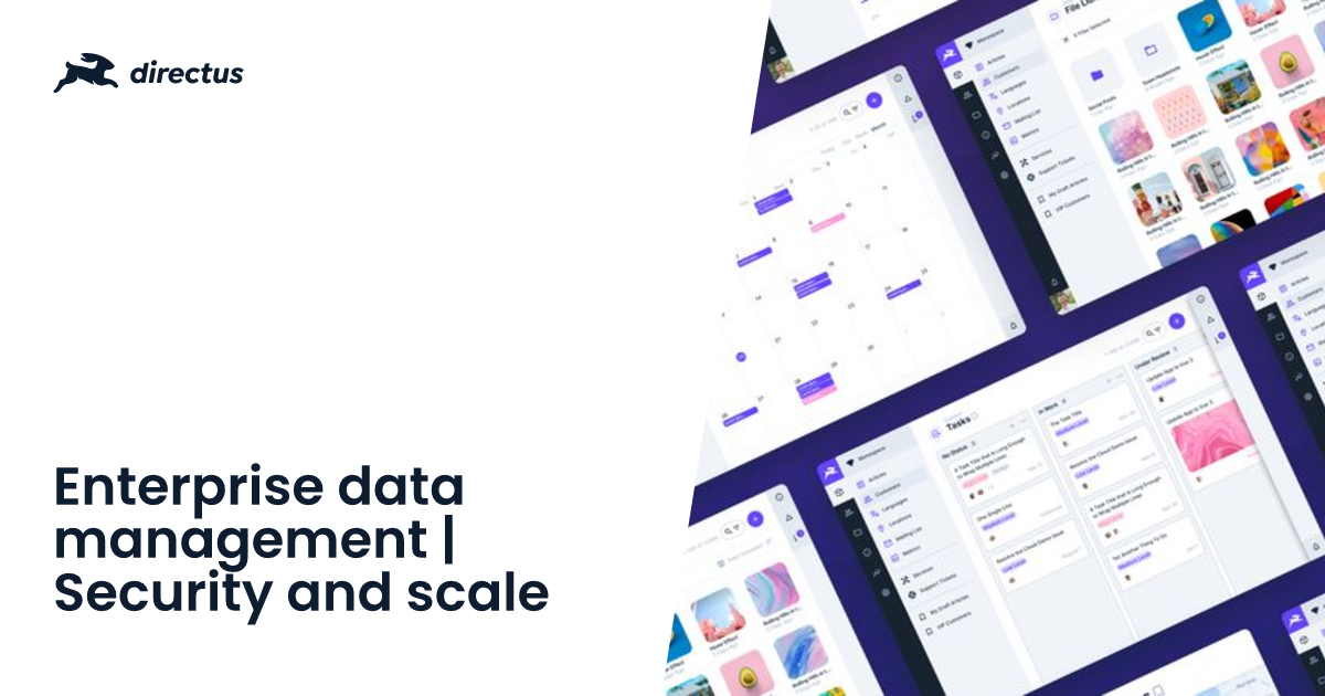 Enterprise data management | Security and scale