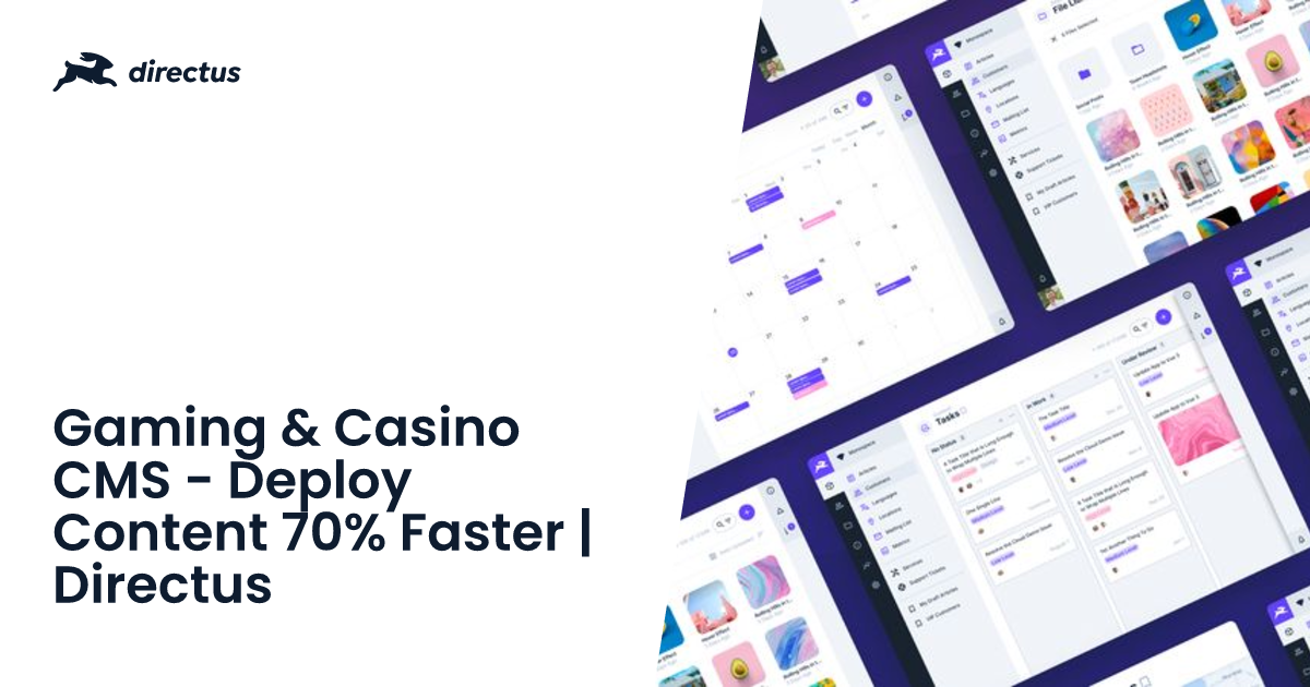 Gaming & Casino CMS - Deploy Content 70% Faster | Directus