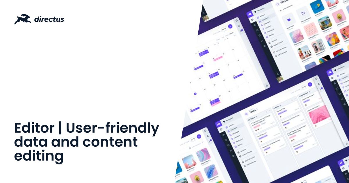 Editor | User-friendly data and content editing